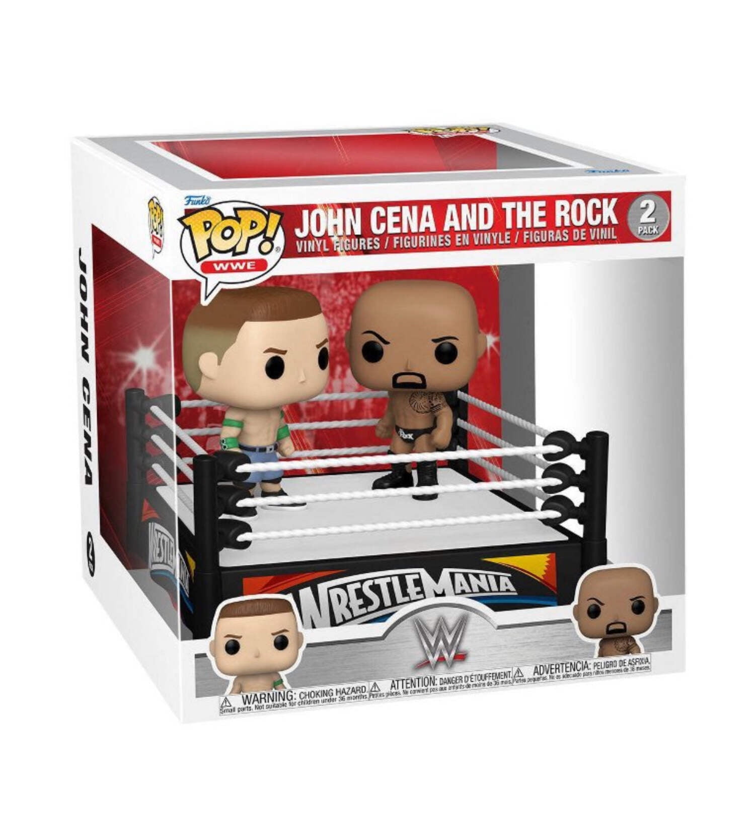 Funko POP 2 Pack WWE John Cena And The Rock - Walmart.com