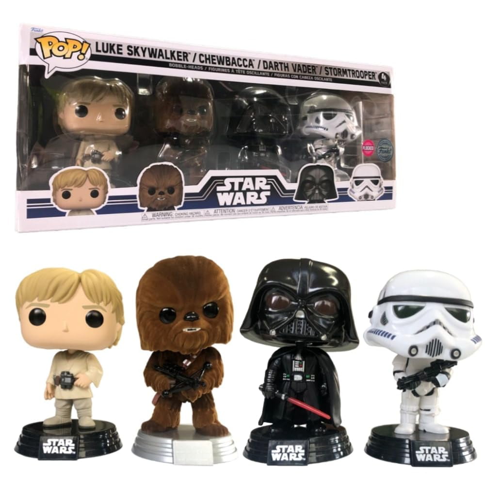 Funko POP! 4pk Star Wars Funko Pop 4 Star Wars New Classic Figure ...