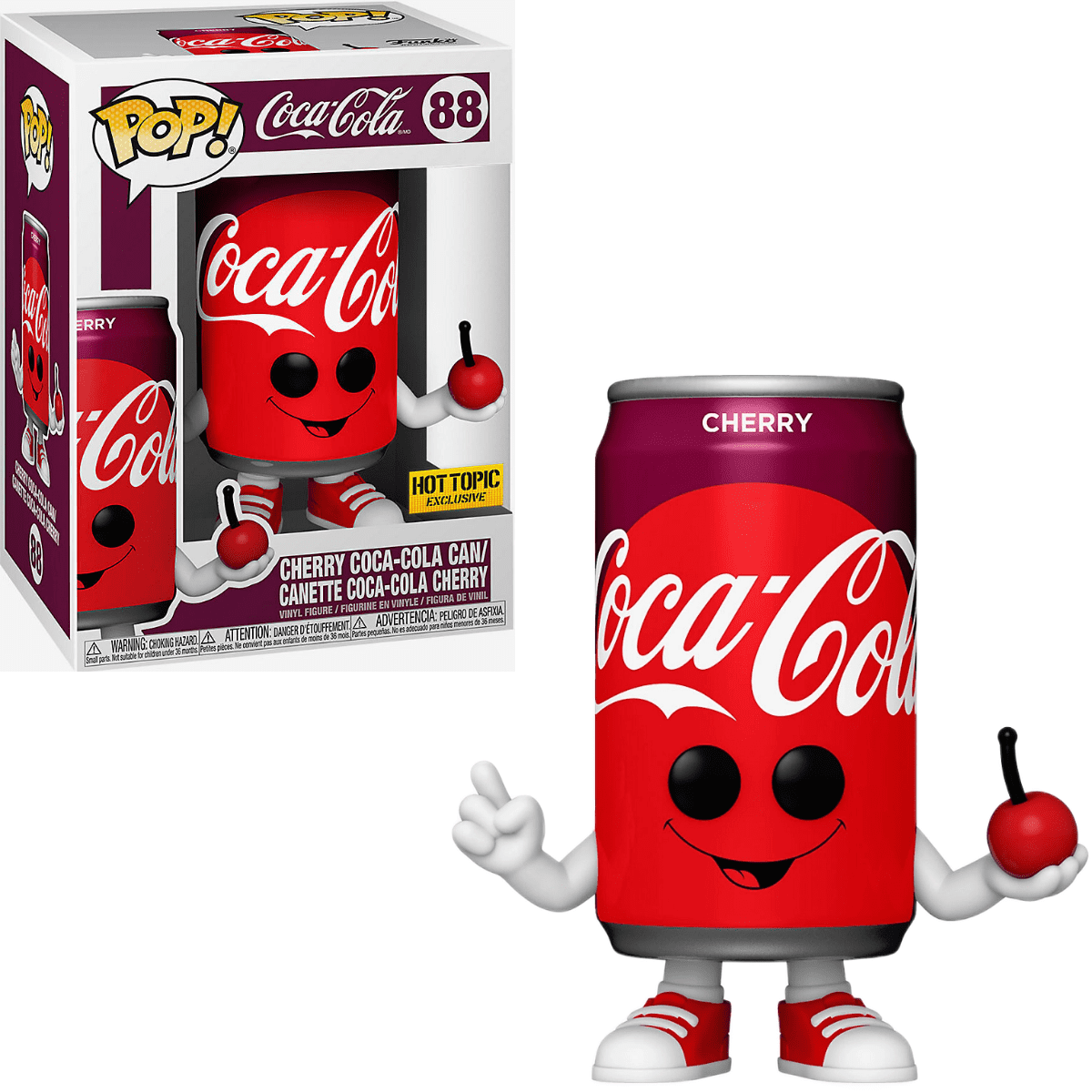 Funko POP! Coca-Cola Ad Icons Cherry Exclusive #88 - Walmart.com