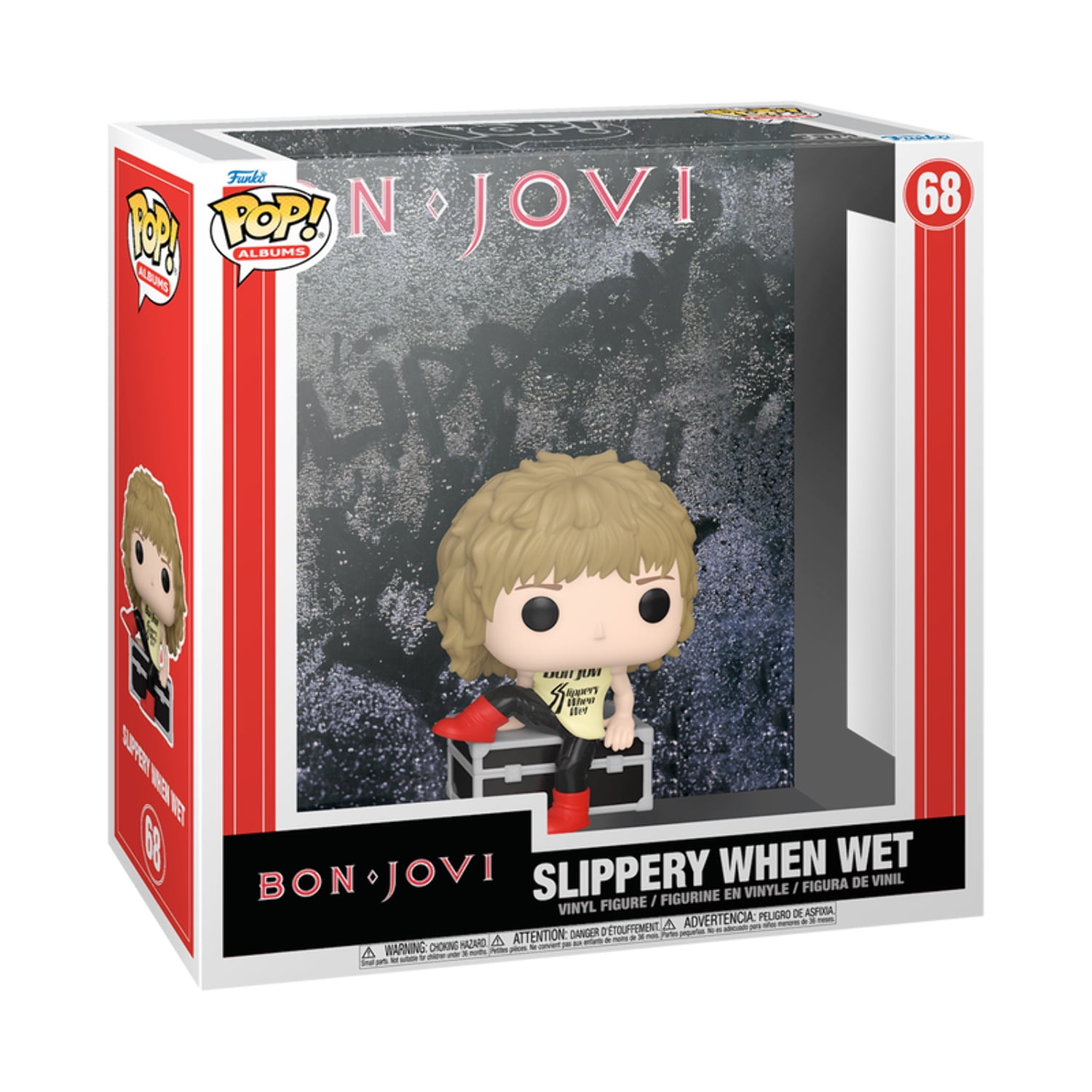 Funko Pop! 68 Bon Jovi Slippery When Wet Album Figure with Case ...