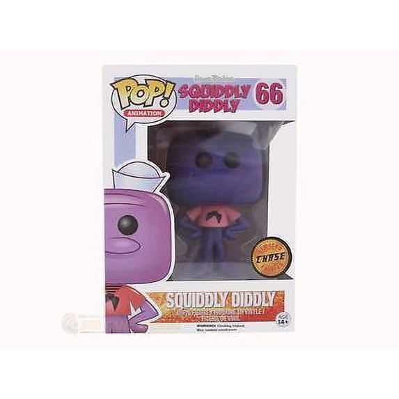 Funko POP! Animation Hanna Barbera CHASE Squiddly Diddly #66 [Dark ...
