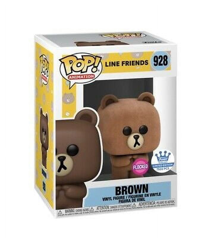 Funko POP! Animation Line Friends Brown #928 [Flocked] Exclusive ...