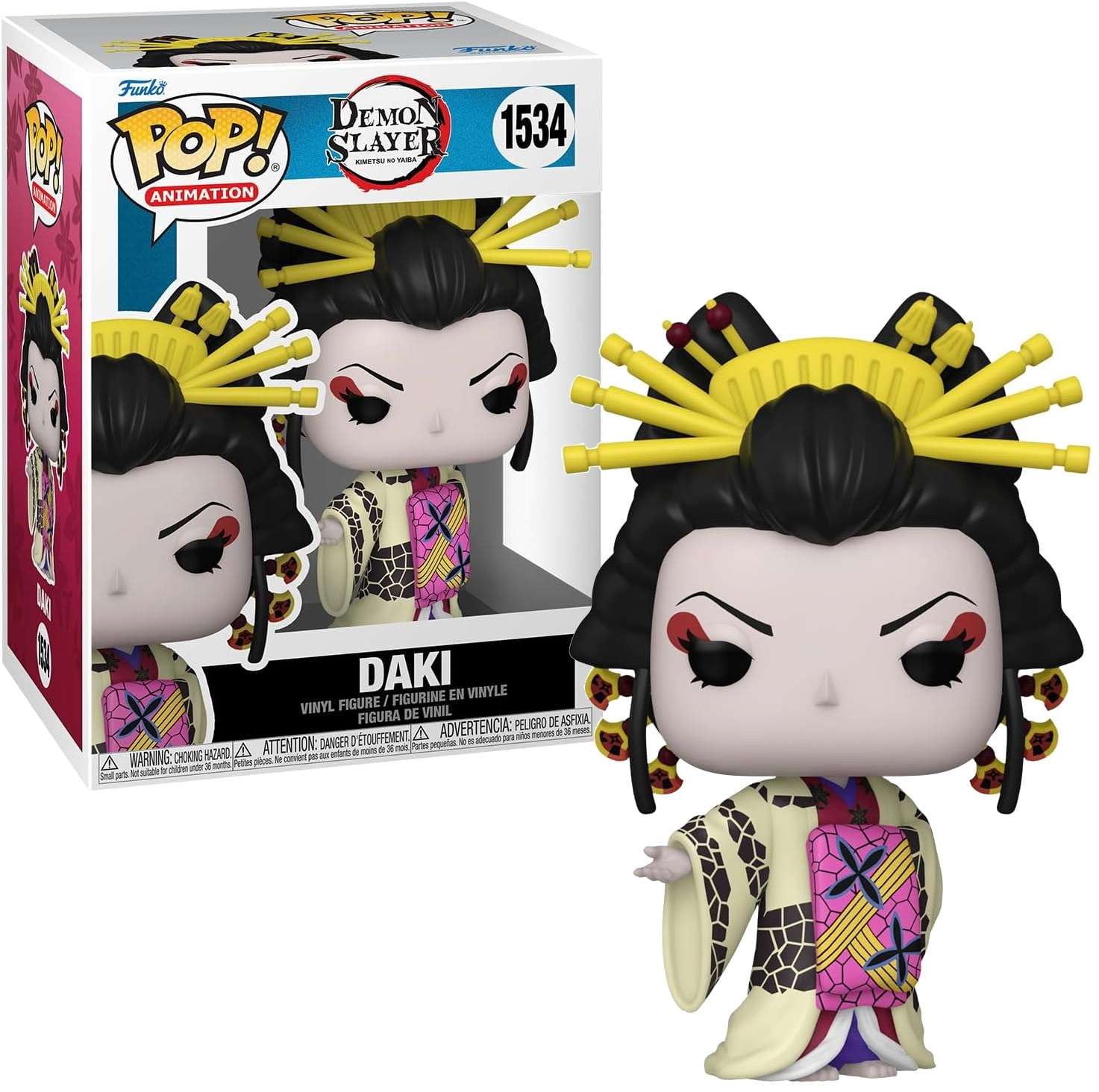 Funko POP! Anime Demon Slayer Daki Figure #1534 - Walmart.com