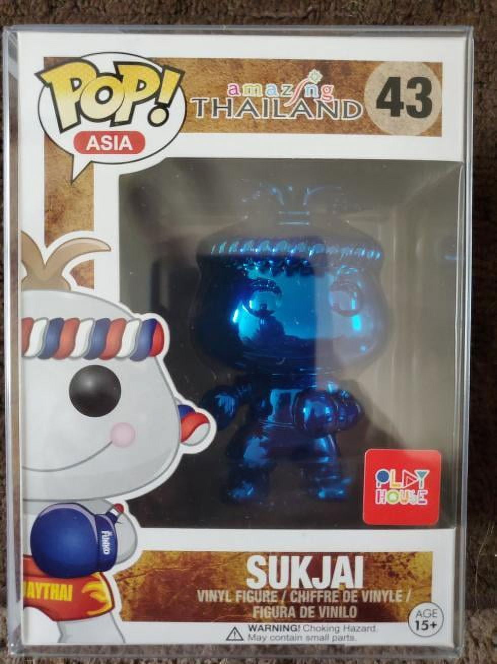 Funko POP! Asia Amazing Thailand Sukjai #43 [Blue Chrome] Exclusive - Walmart.com
