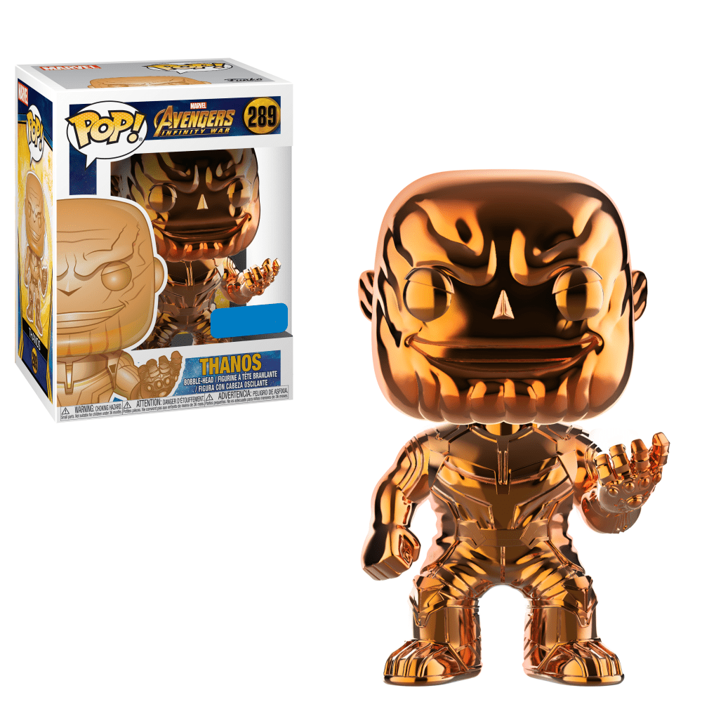 Funko POP Avengers Infinity War Thanos Orange Chrome Exclusive Walmart