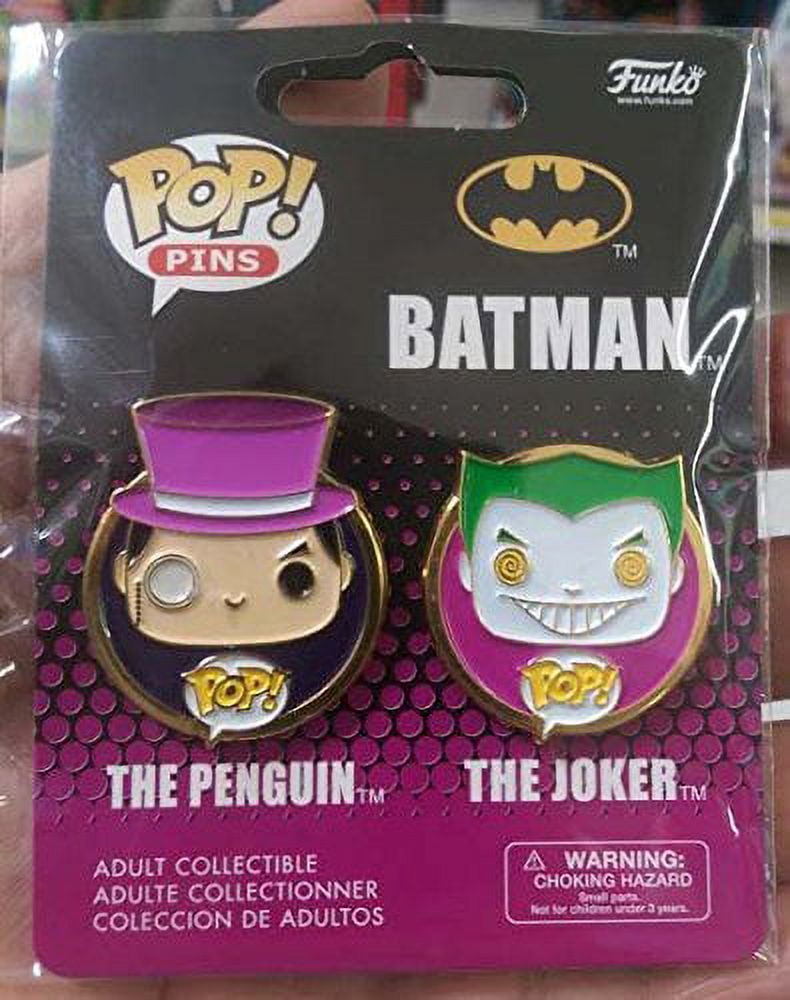 Funko POP! Batman Pins The Penguin & The Joker, 2 Pack - Walmart.com
