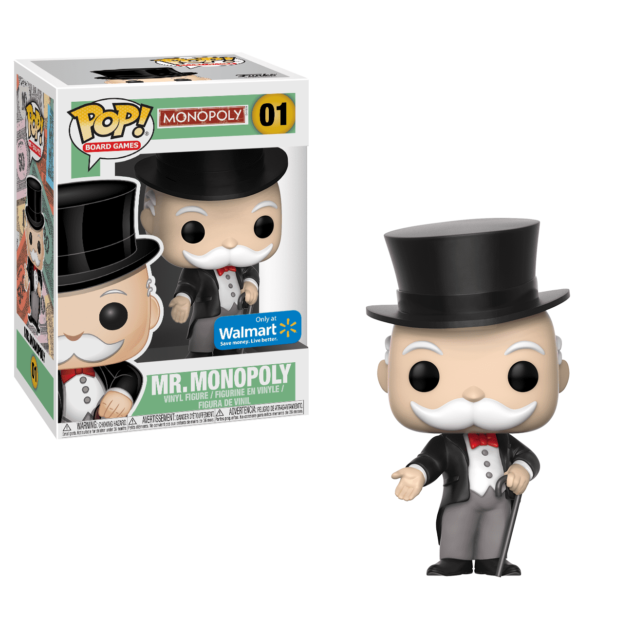 01 Mr. Monopoly - Board Games Funko POP - Walmart.com