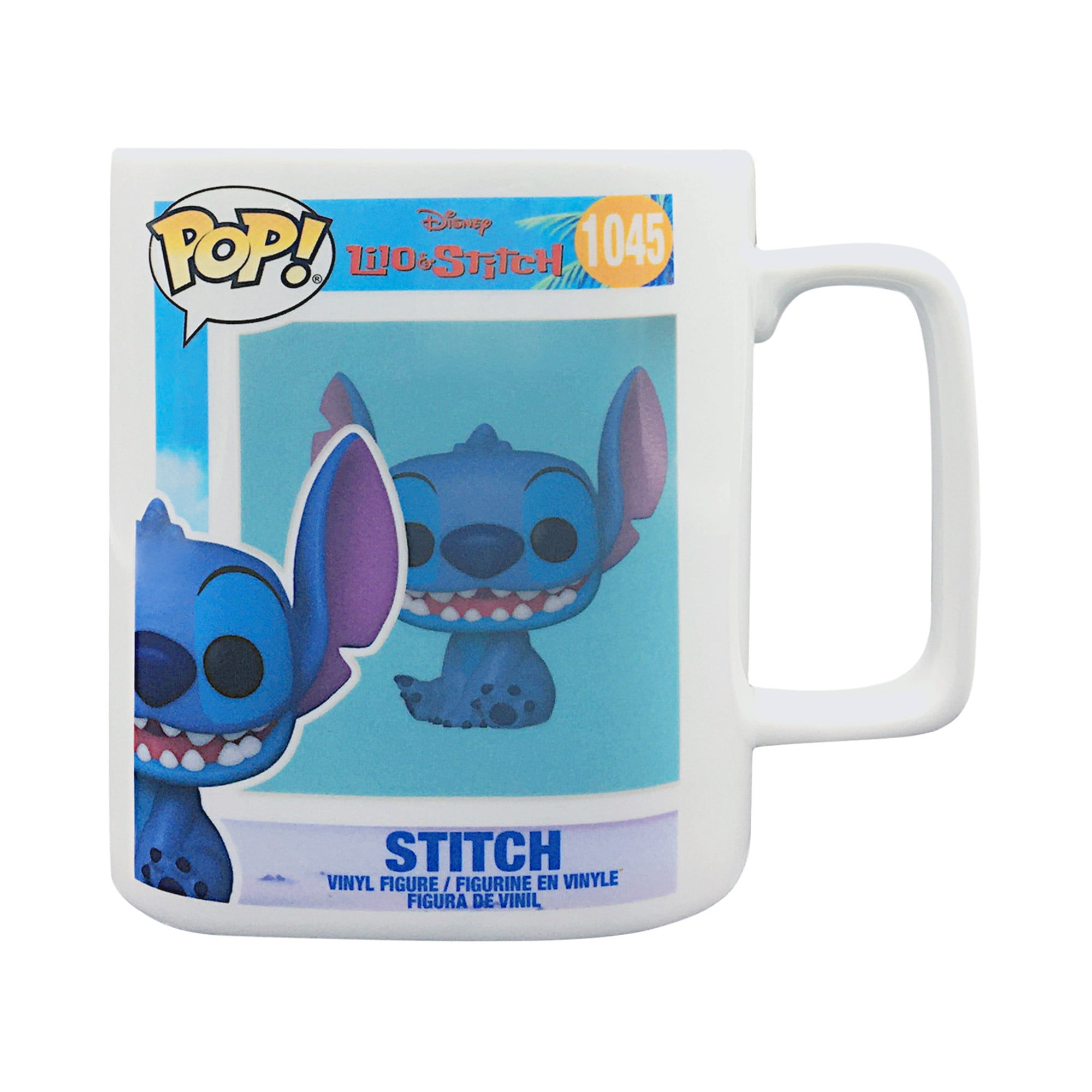 Funko POP! Box - Stitch Ceramic Heat Changing Mug 15.2oz, White, Blue ...
