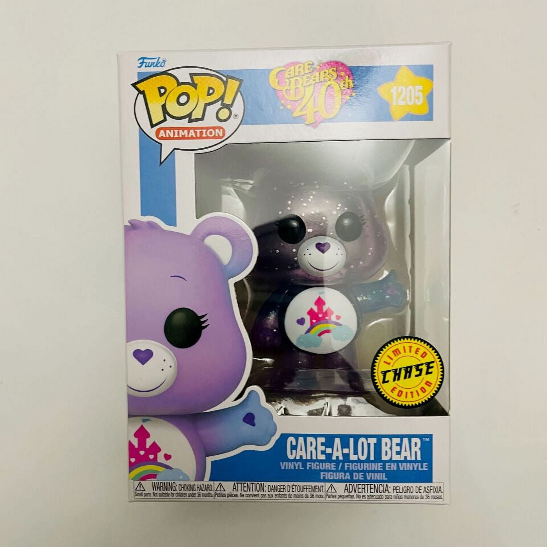 Funko POP! Care Bears 40th #1205 Care-A-Lot Bear (Chase) & Protector - Walmart.com