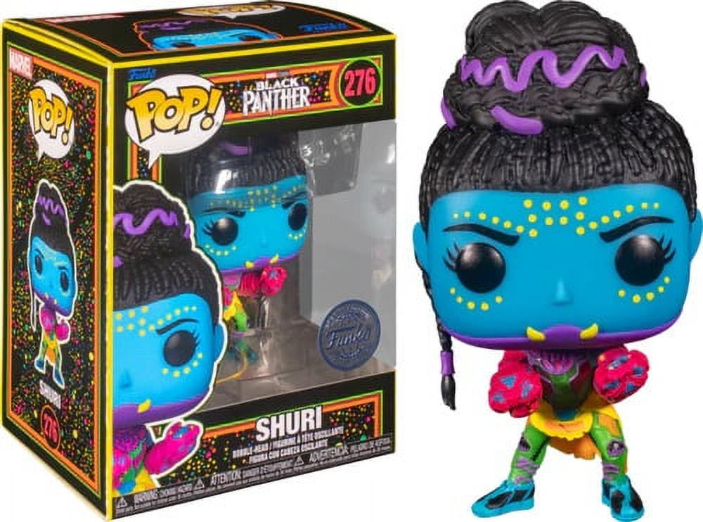Funko POP! Marvel Black Panther Shuri #276 [Blacklight Glow] Exclusive ...