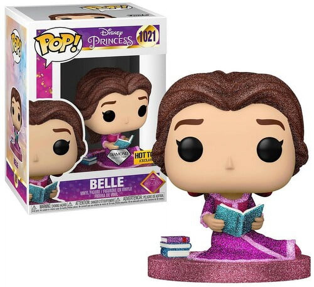 Funko POP! Disney Belle Vinyl Figure (Reading, Diamond Collection ...
