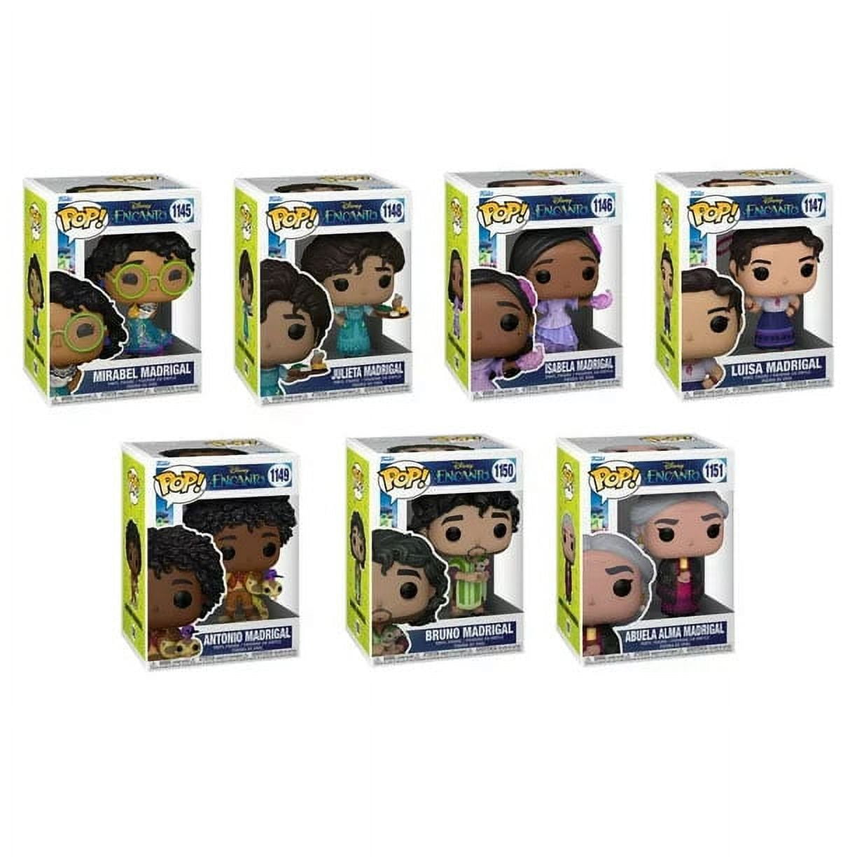 Funko POP! Disney Encanto Vinyl Figures - SET OF 7 (Bruno, Luisa ...