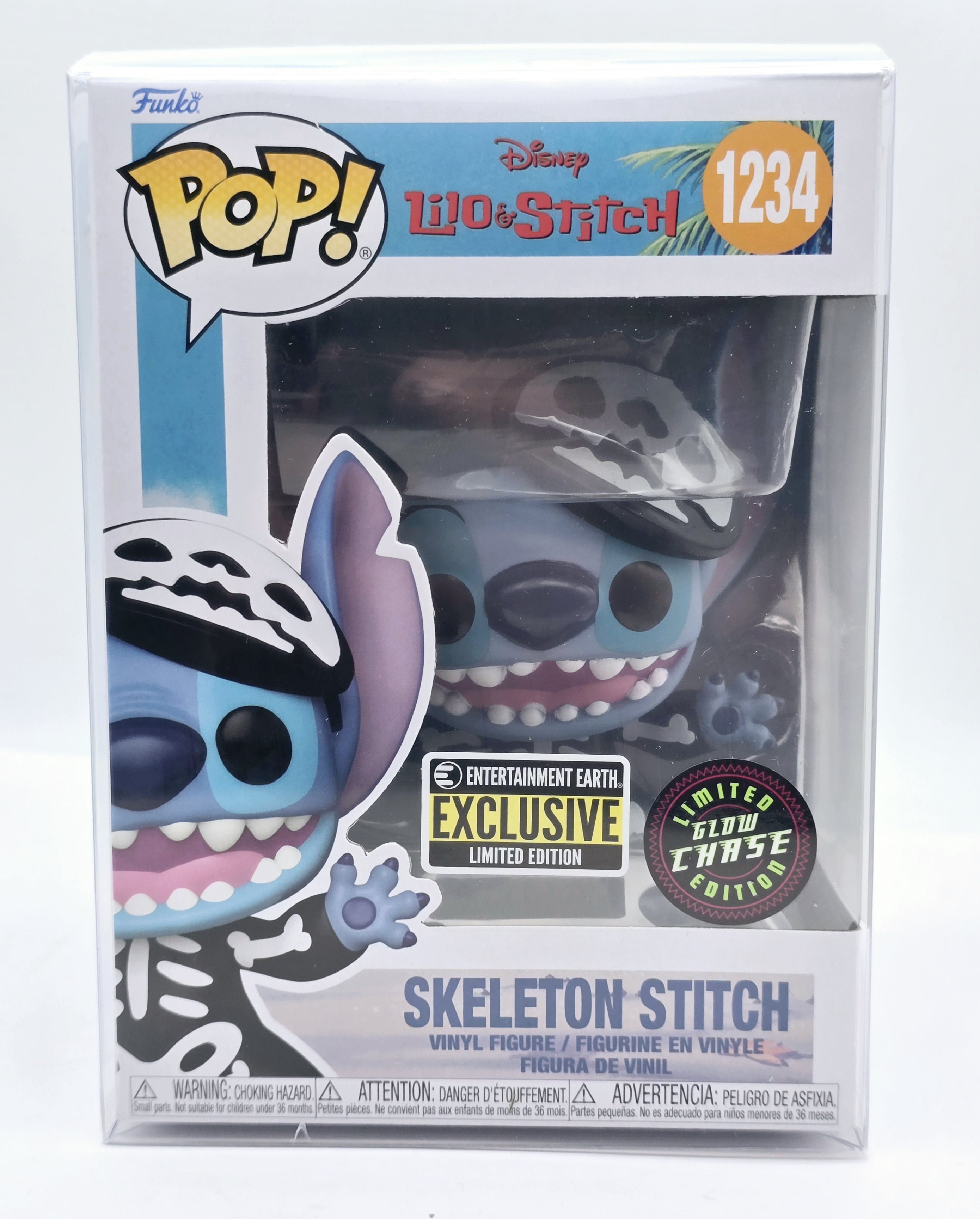 Funko POP! Disney Lilo & Stitch Skeleton Stitch Glow Chase 1234 w ...