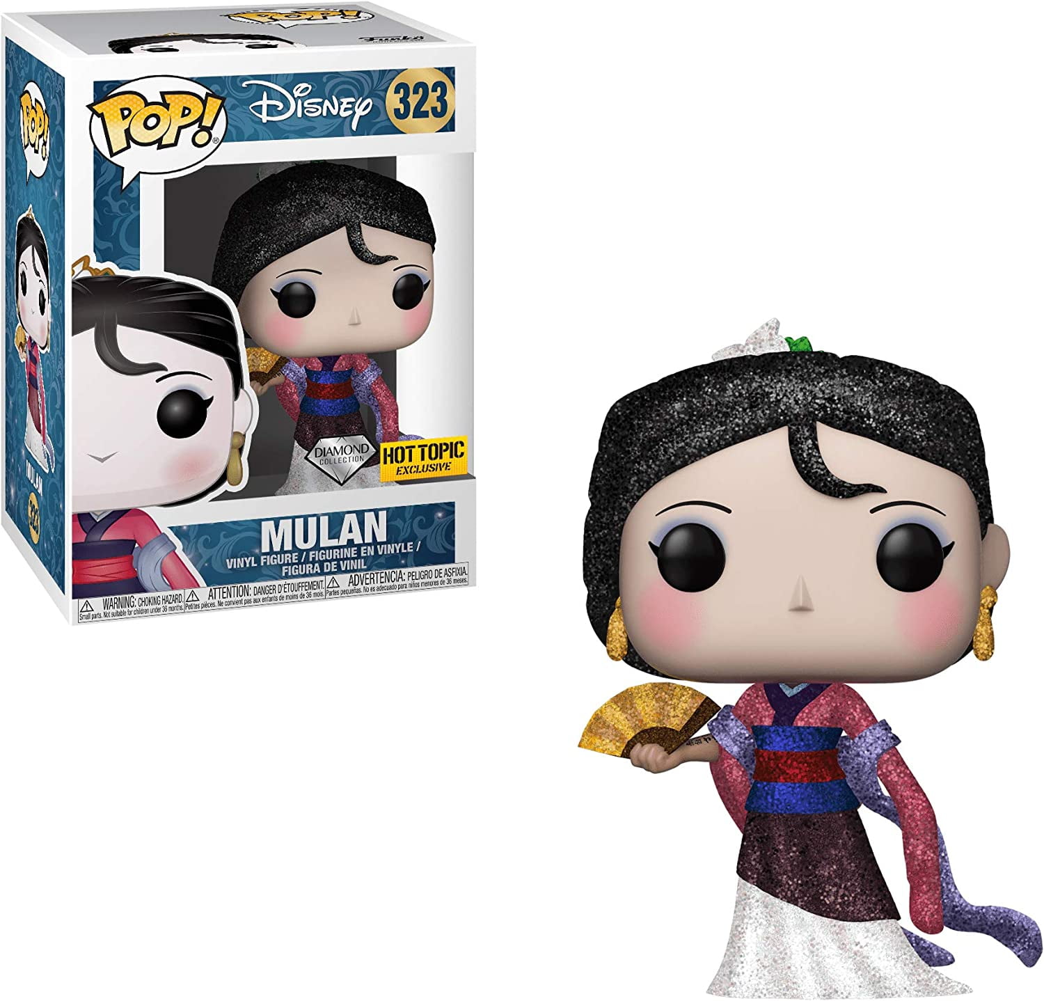 Funko POP! Disney Mulan #323 Vinyl Figure Diamond Collection Exclusive ...
