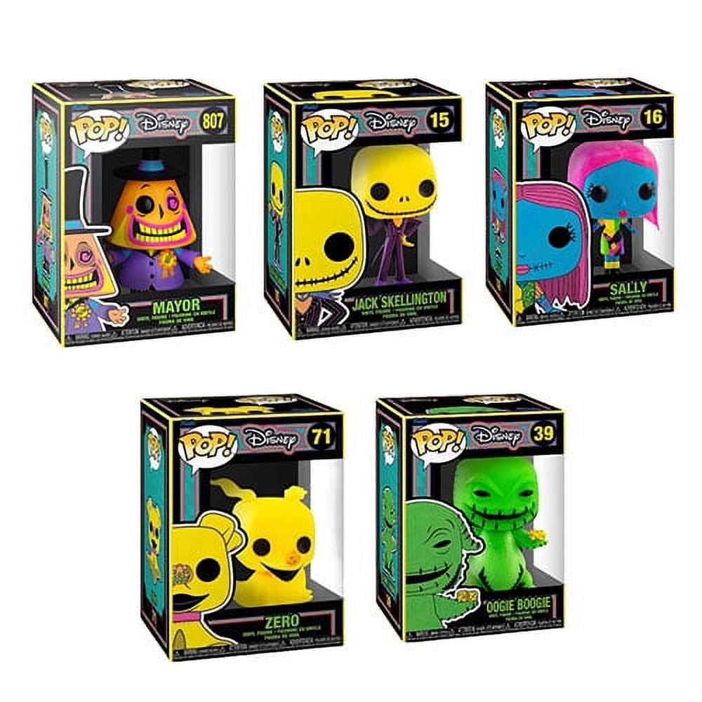 Funko POP! Disney - Nightmare Before Christmas Blacklight Vinyl Figures ...