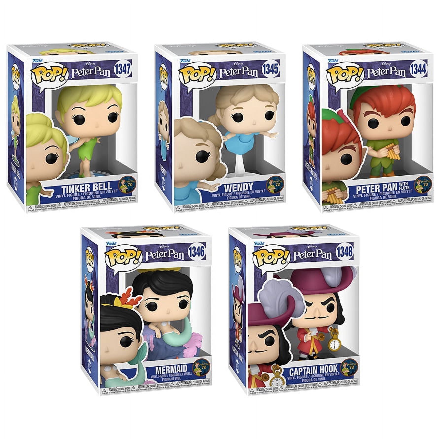 Funko POP! Disney Peter Pan (70th Anniversary) Vinyl Figures - SET OF 5 ...