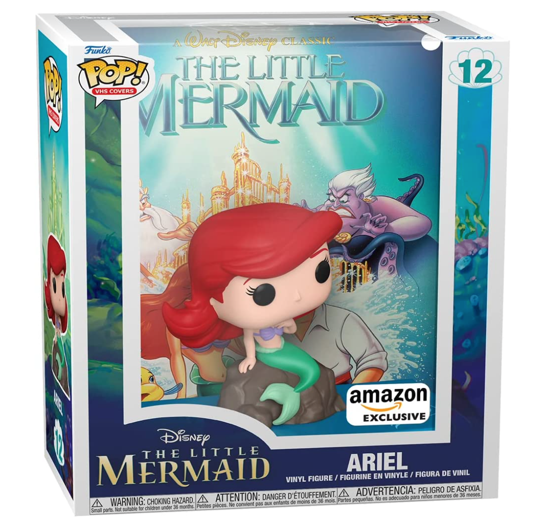 Funko POP! Dvd Cover VHS Disney Little Mermaid Ariel Vinyl Figure New ...