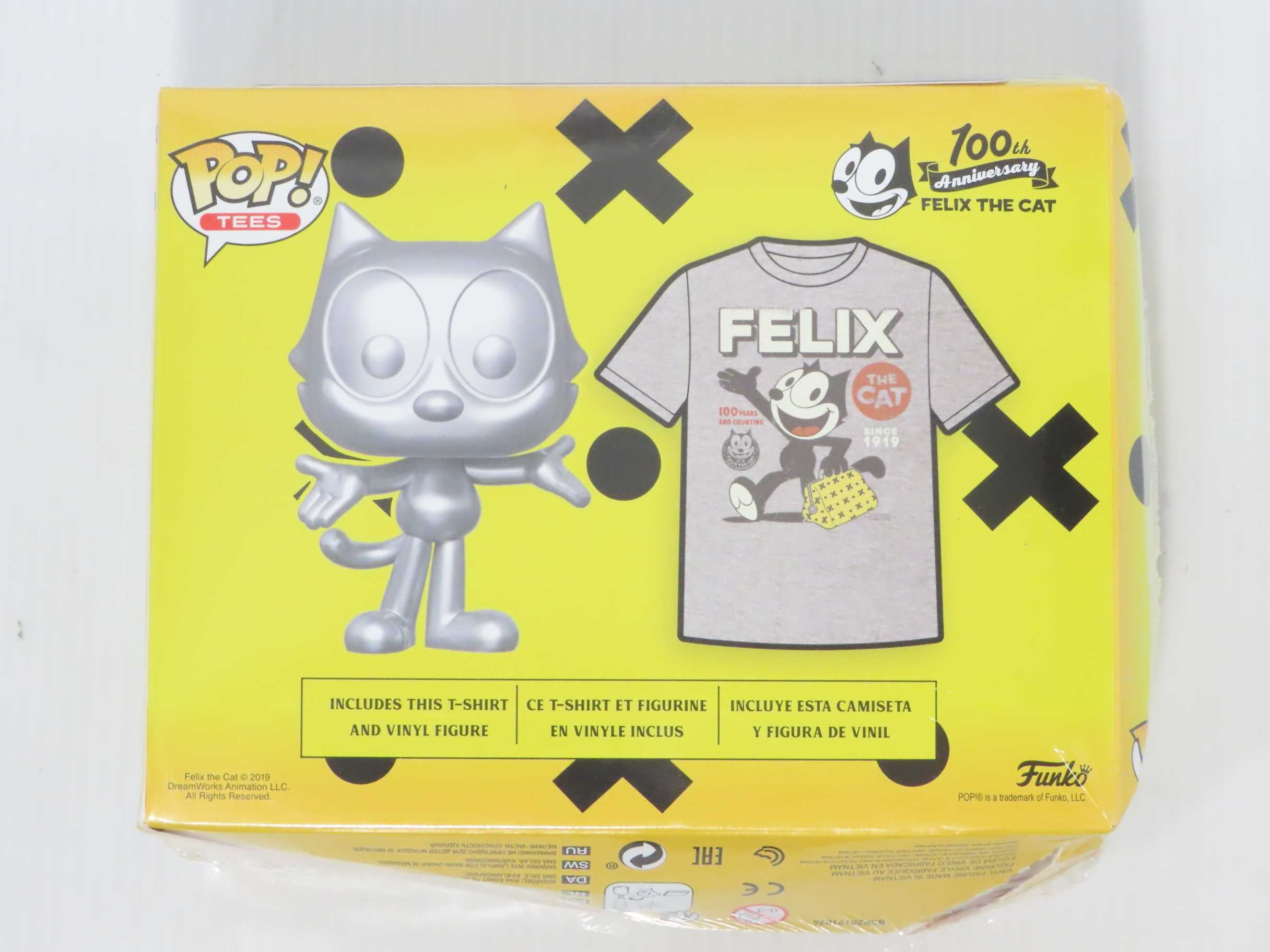 Funko POP! Tees Felix The Cat [Silver] Size XL Collectors Box - Walmart.com