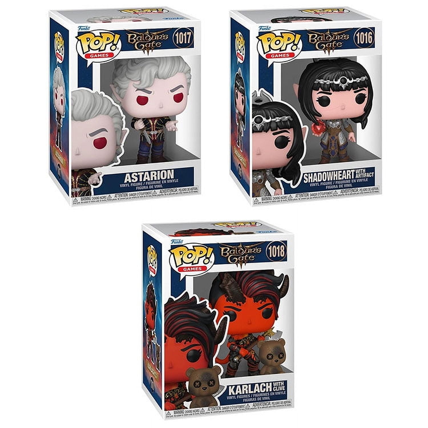 Funko POP! Games Baldur's Gate Vinyl Figures - SET OF 3 [Astarion ...