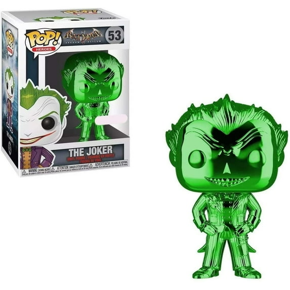 Funko POP Hereos Green Chrome Joker Arkham Asylum Batman DC Comics ...