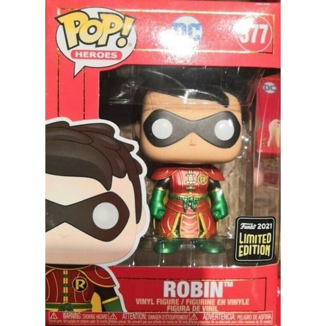 Funko POP! Heroes DC Robin #377 [Imperial Palace, Metallic] Exclusive ...