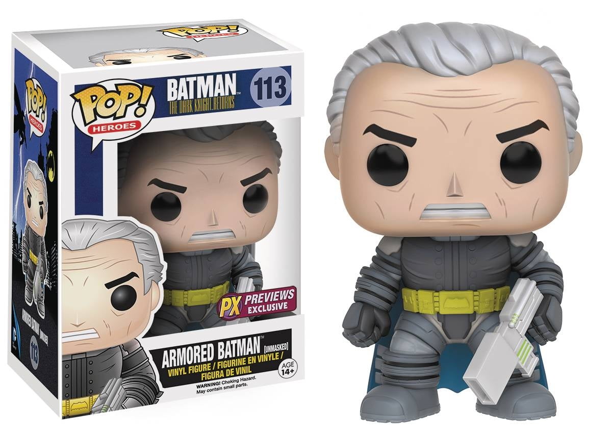 Funko POP!Heroes Dark Knight Returns: Unmasked Armored Batman, Vinyl ...
