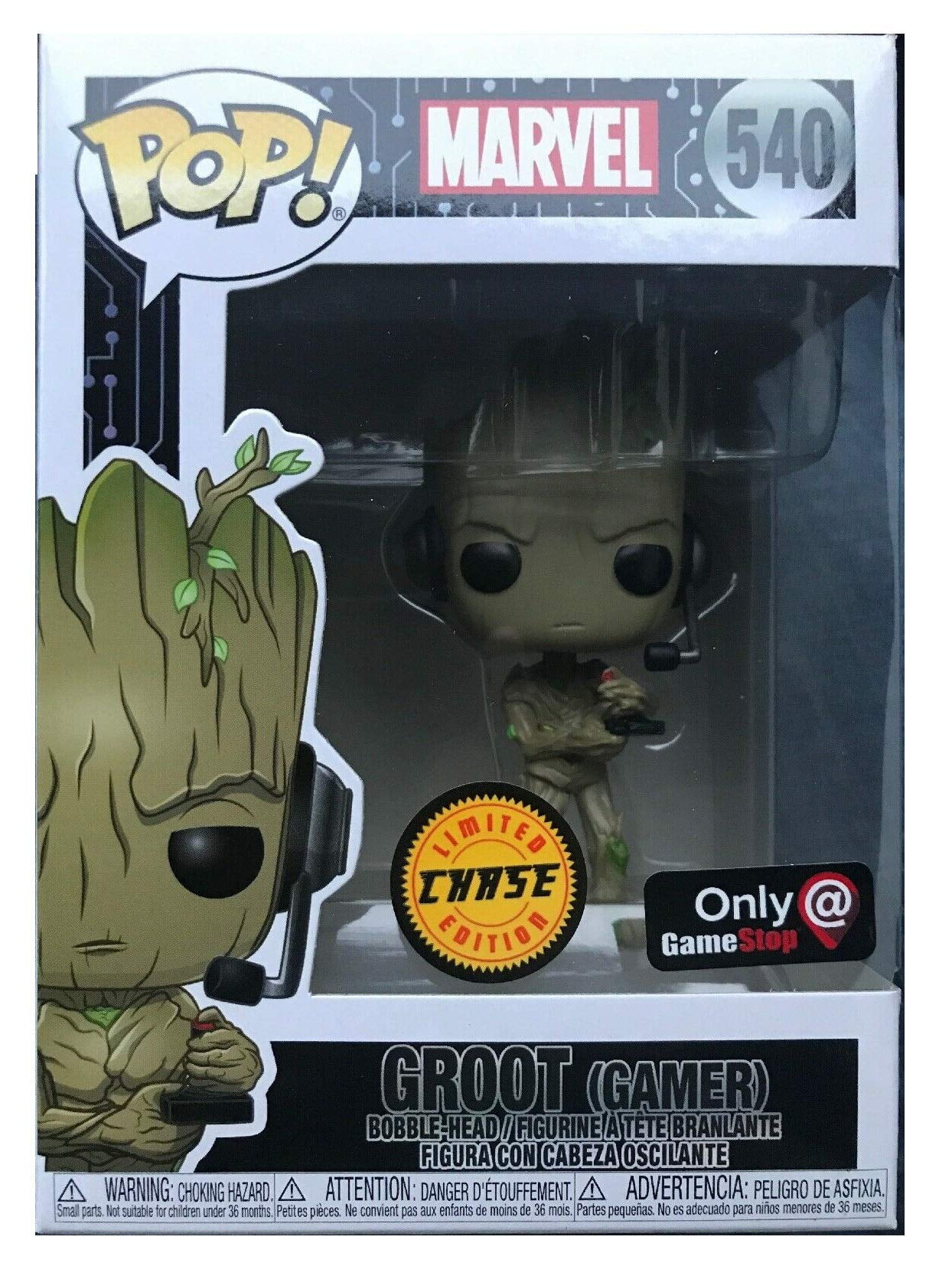 Funko POP! Marvel Groot Vinyl Bobble Head (Gamer, Chase) - Walmart.com