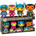 POP! Funko Marvel Blacklight Captain America, Iron Man, Thor, Doctor ...
