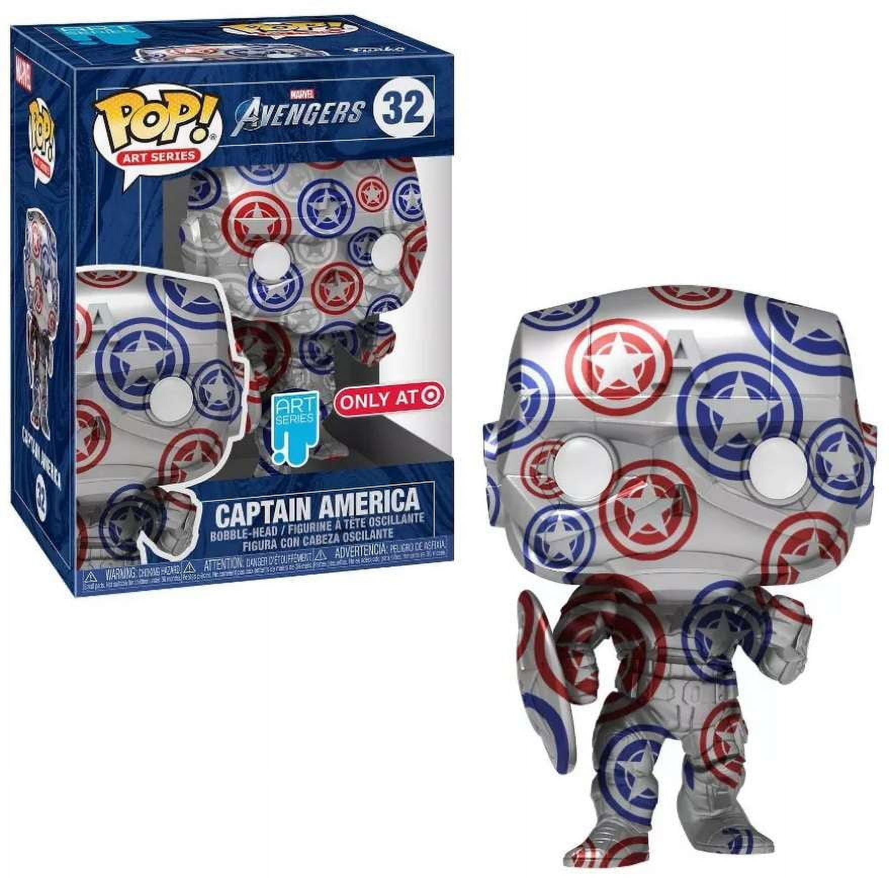32 Captain America (Avengers Game) - Art Series Funko POP - Walmart.com