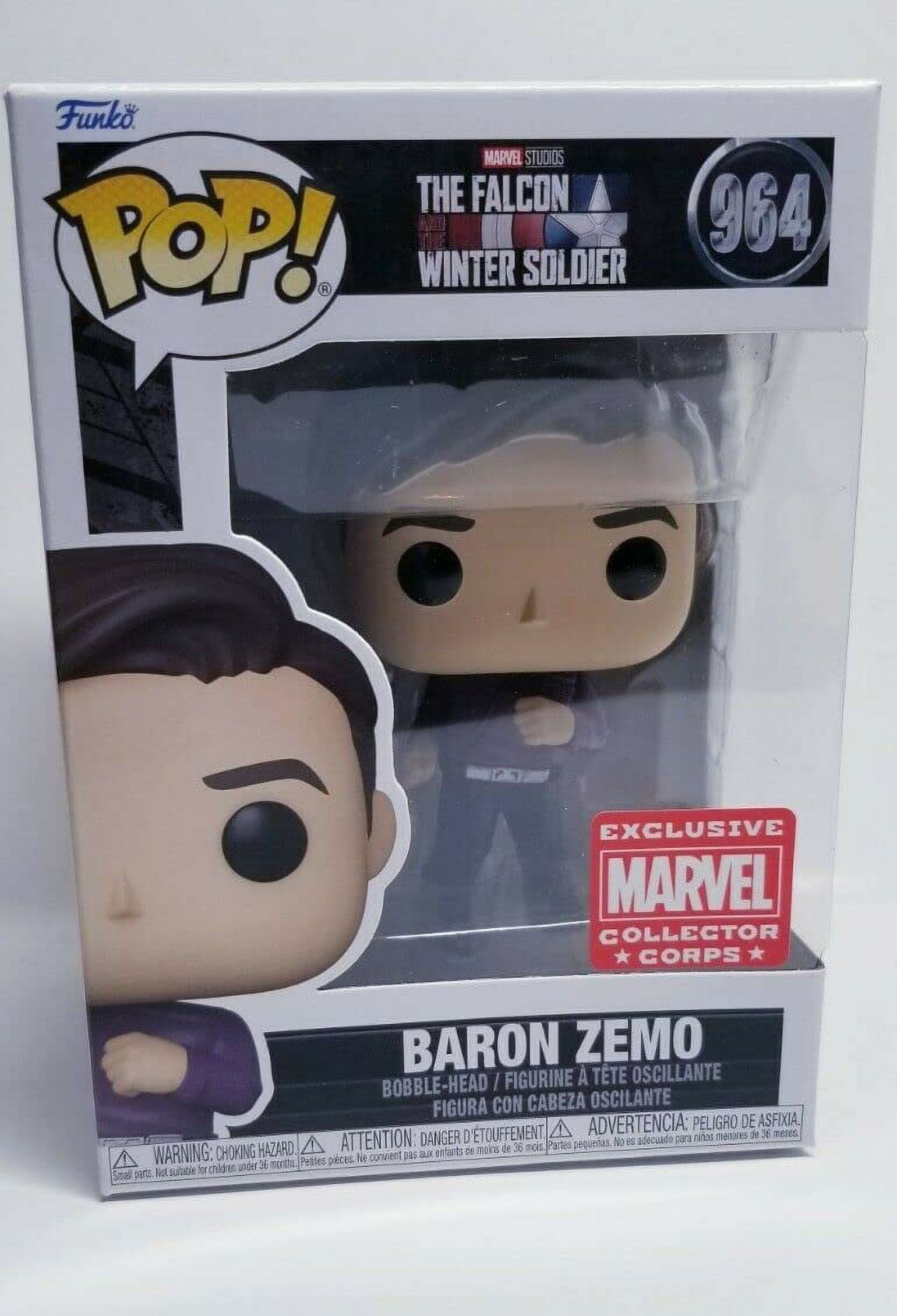 Funko POP! Marvel Collector Corps Exclusive Baron Zemo #964 w/ Free ...