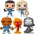 Funko POP! Marvel: Fantastic Four: First Steps – Set of 5 with Pop ...