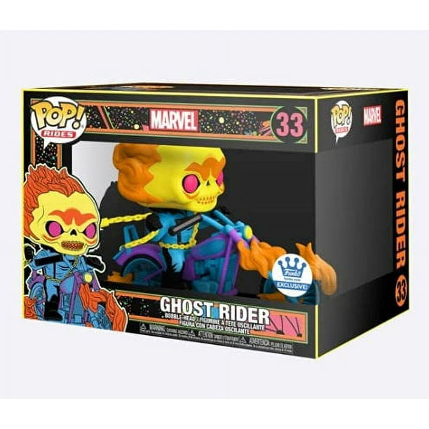 Funko POP! Marvel - Ghost Rider Deluxe Rides (Black Light) Vinyl Figure ...