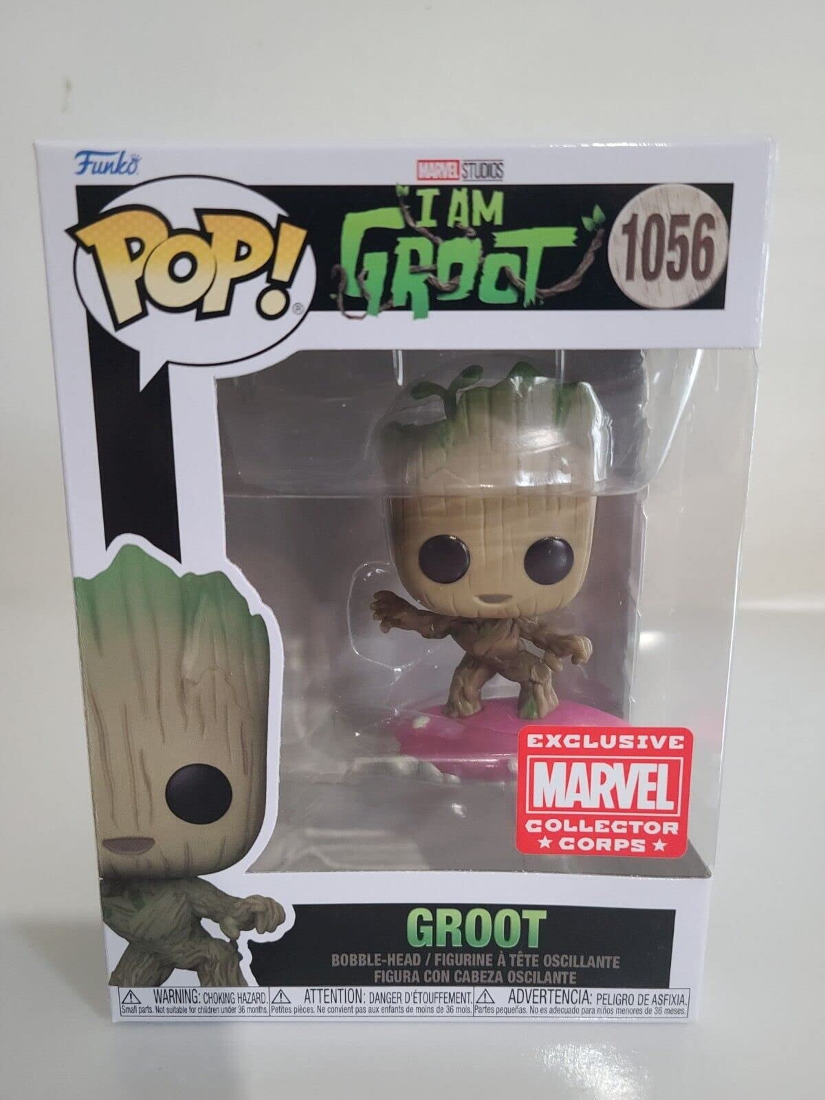 Funko Pop Groot #1056 Marvel Collector Corps Exclusive Disney+ I am ...