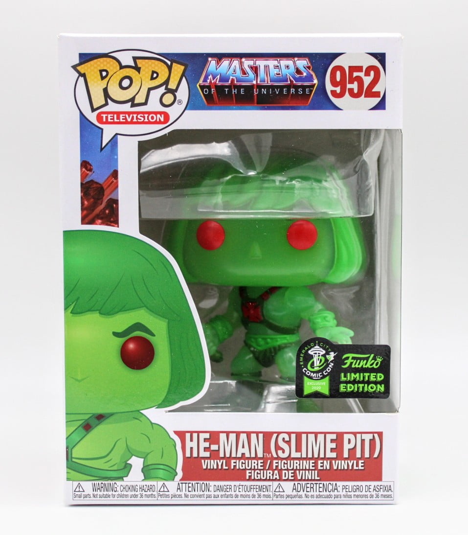 Funko POP! Masters of the Universe Slime Pit He-Man Official ECCC Con ...