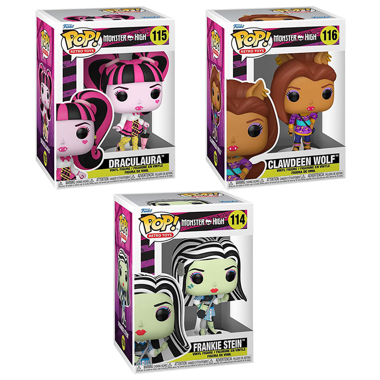 Funko POP! Monster High Series 2 Vinyl Figures - SET OF 3 [Clawdeen ...