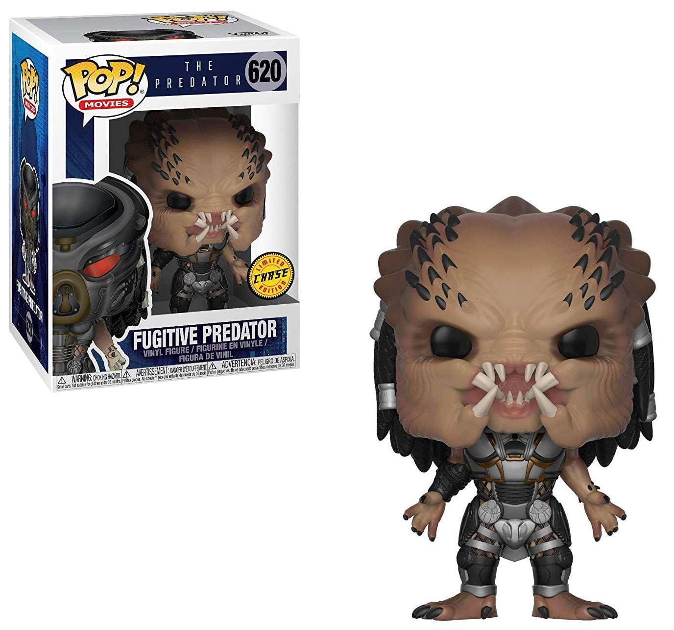 Funko POP! Movies Fugitive Predator Vinyl Figure (Helmet Off, Chase ...