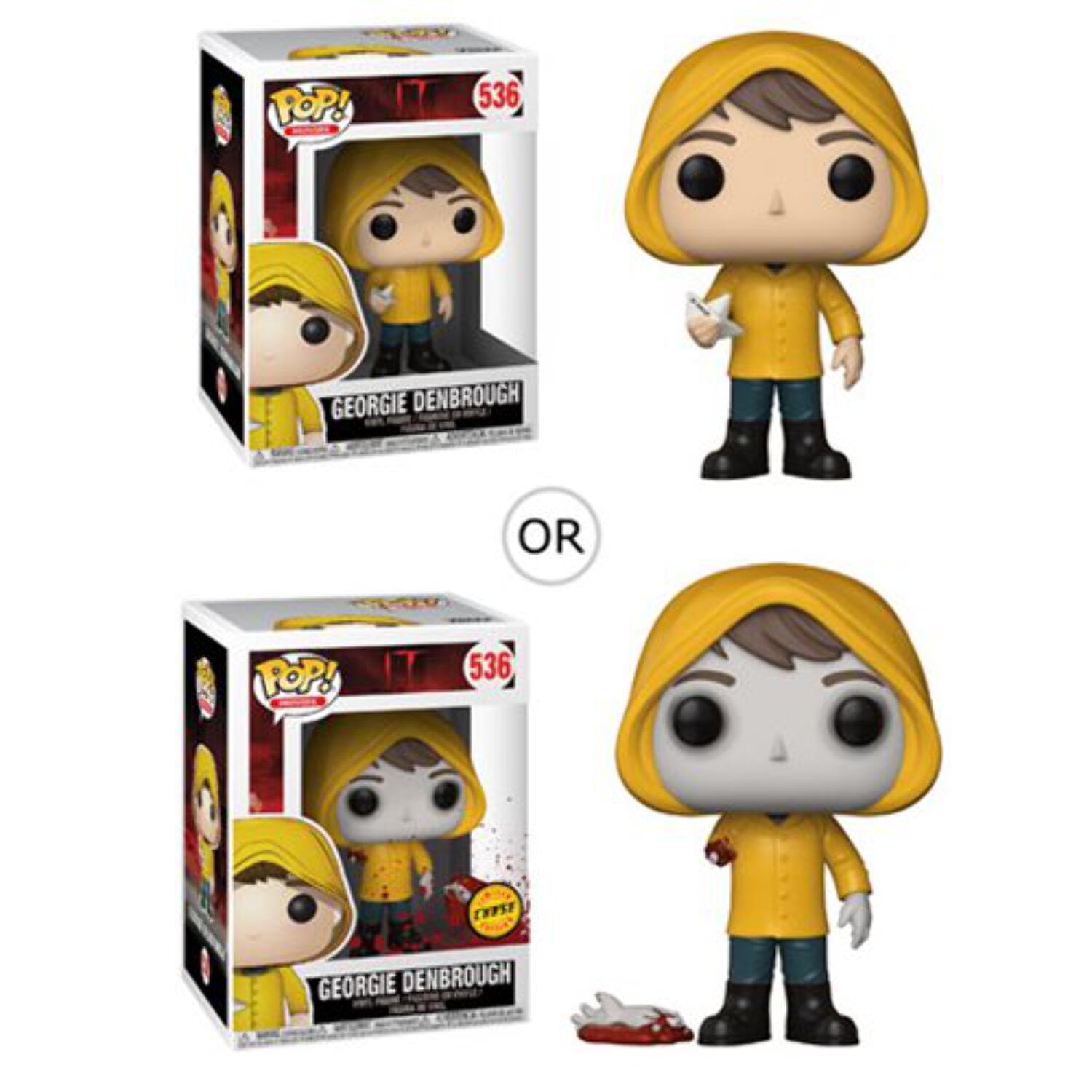 "Funko POP! IT Movie Stylized Figure: Georgie with Boat (S2), Adorable ...