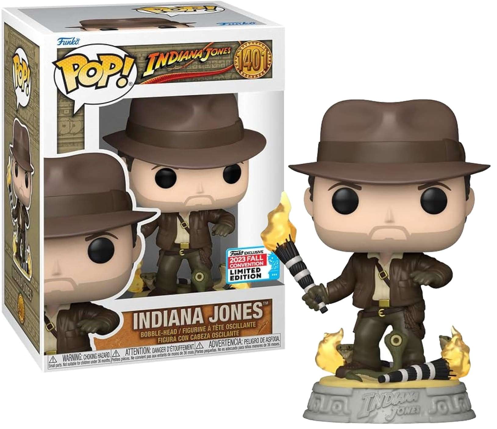 Funko POP! Movies Indiana Jones Vinyl Figure (with Snakes) - Walmart.com