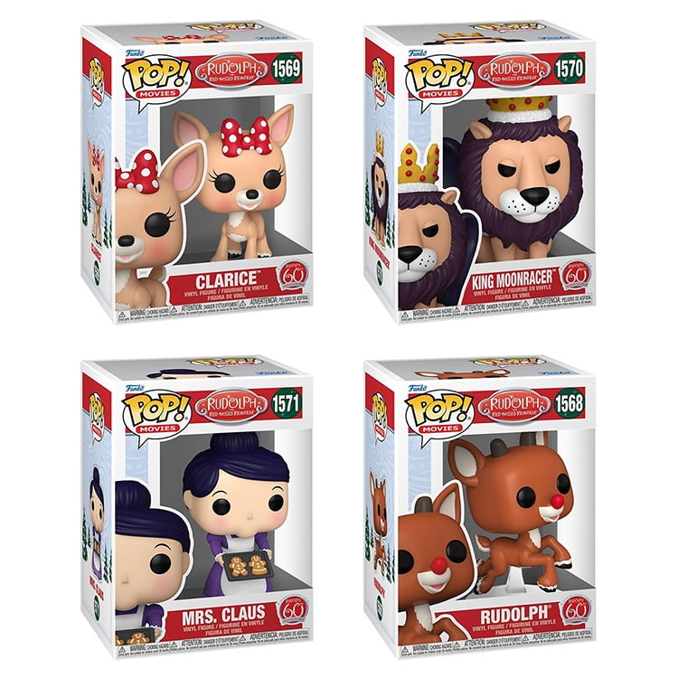 Funko POP! Movies - Rudolph the Red-Nosed Reindeer Vinyl Figures - SET ...