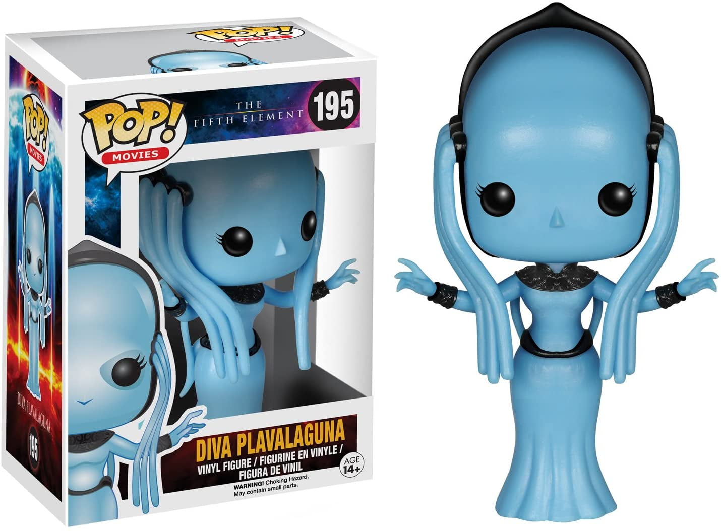 Funko POP Movies: The Fifth Element - Diva Plavalaguna Toy Figure #195 ...