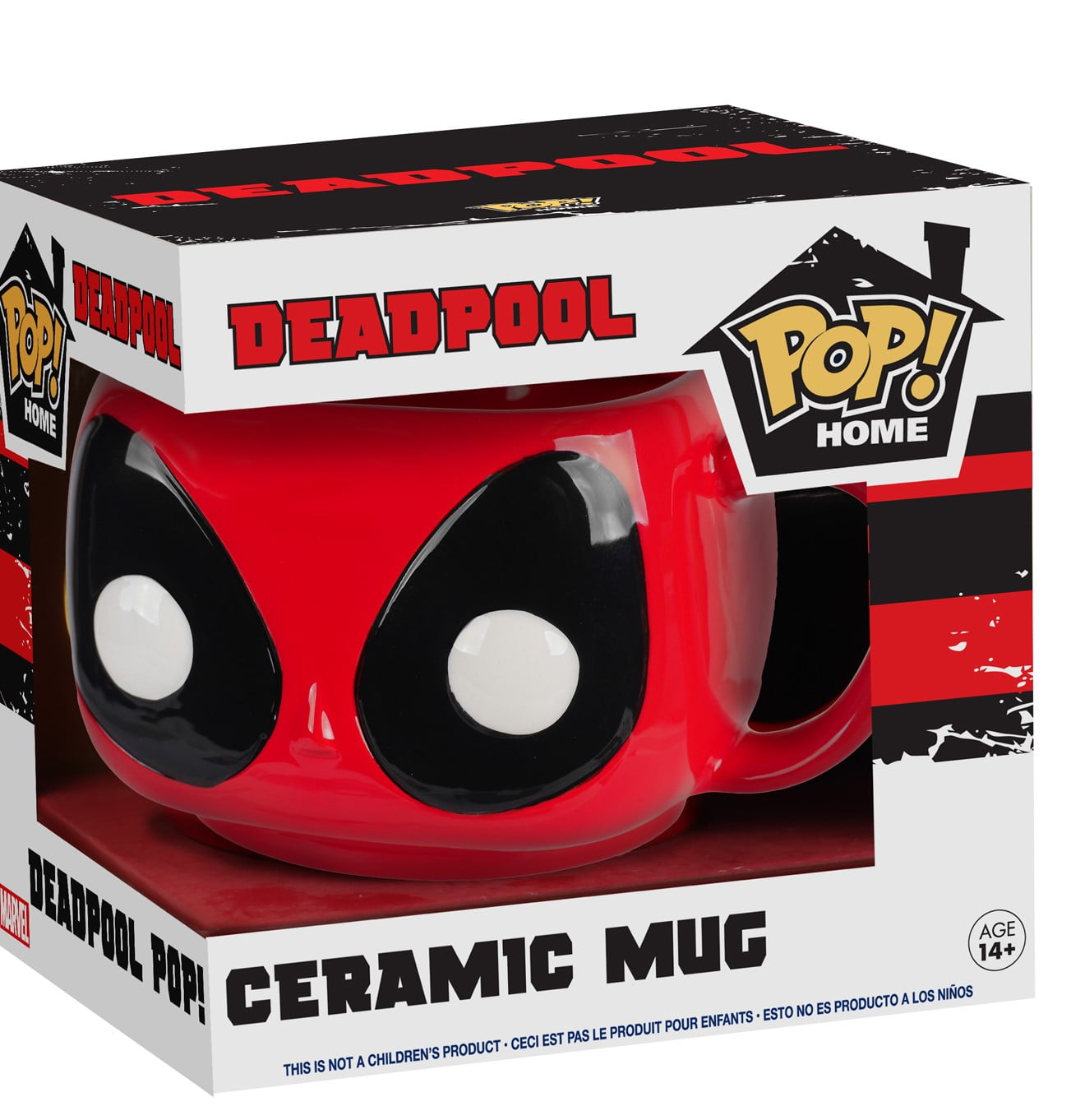 Funko Marvel Deadpool Ceramic Mug 16oz, Deadpool POP! Mug, Ceramic ...