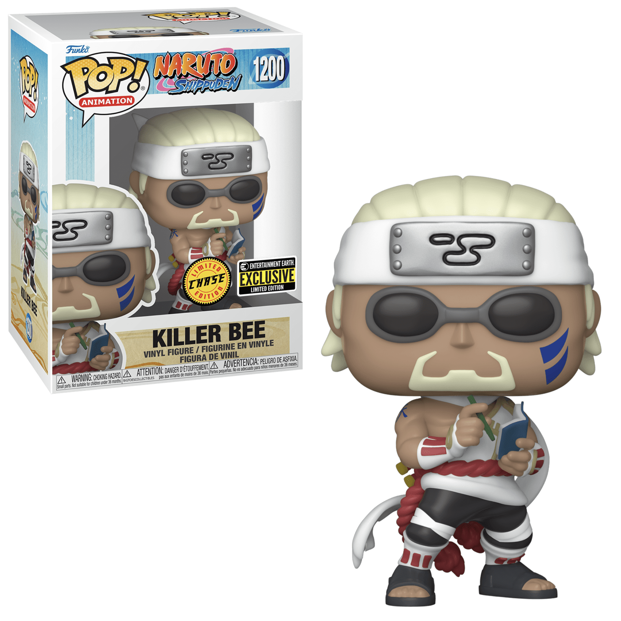 Funko POP! Anime Naruto Shippuden CHASE Killer Bee (Rhyme Notebook ...
