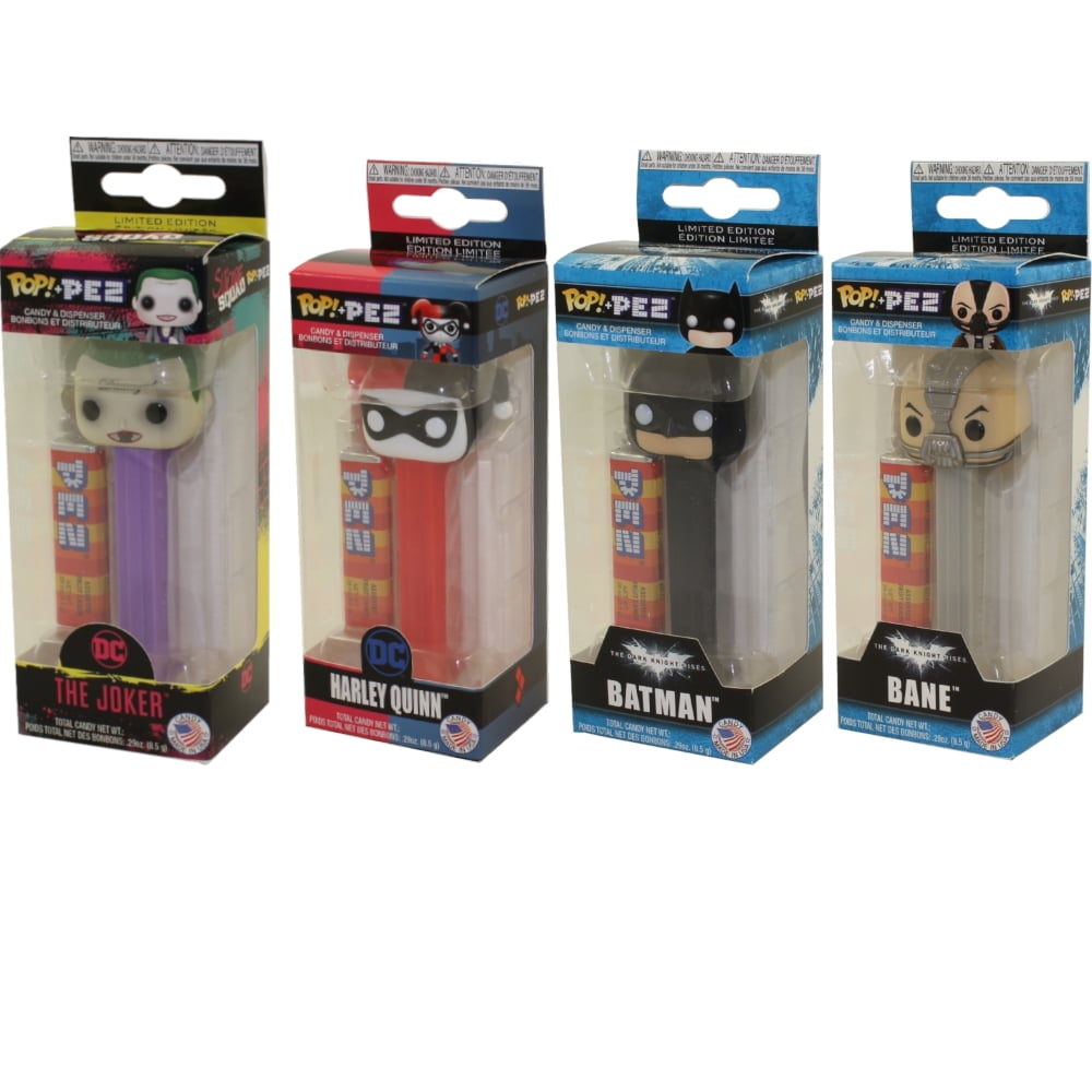 Funko POP! PEZ Dispensers - DC Comics S1 - SET OF 4 (Batman, Joker ...