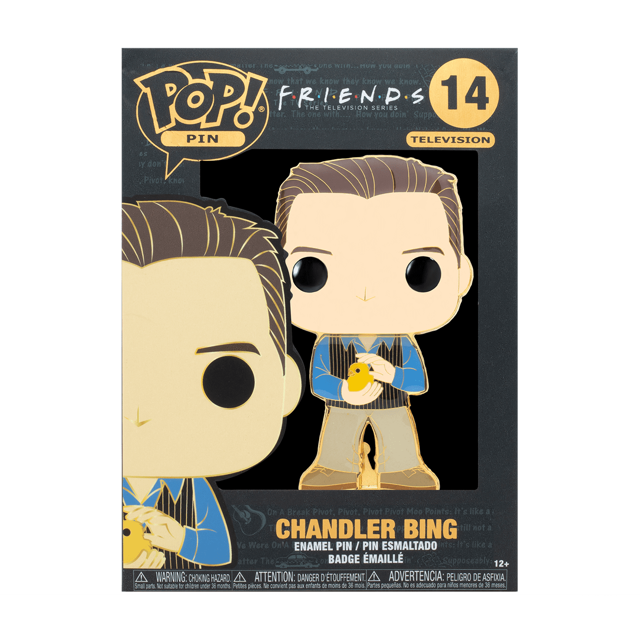 Funko POP! Pin 3” Friends - Chandler Enamel Figurine - Walmart.com