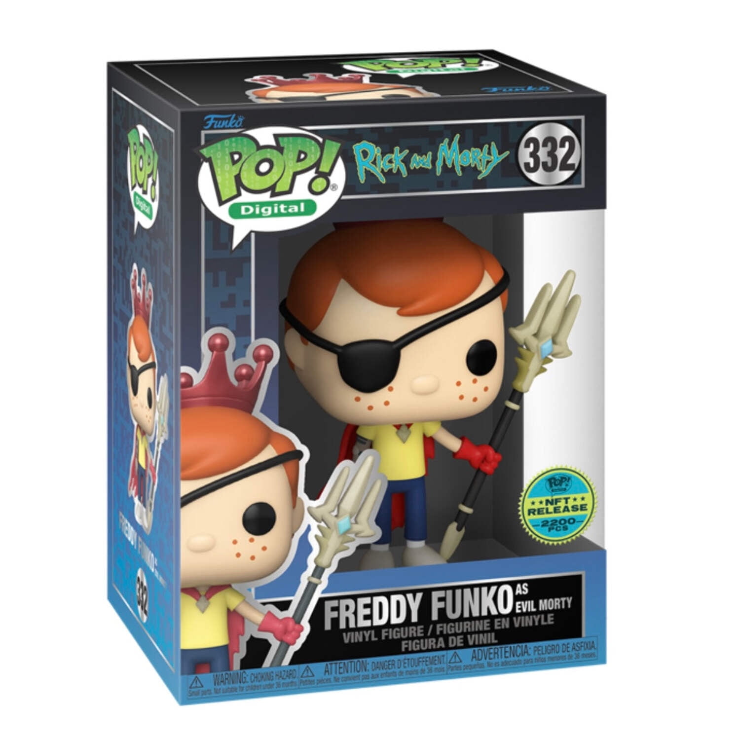 Funko POP! Rick Morty Freddy Funko as Evil Morty NFT Release LE 2200 ...