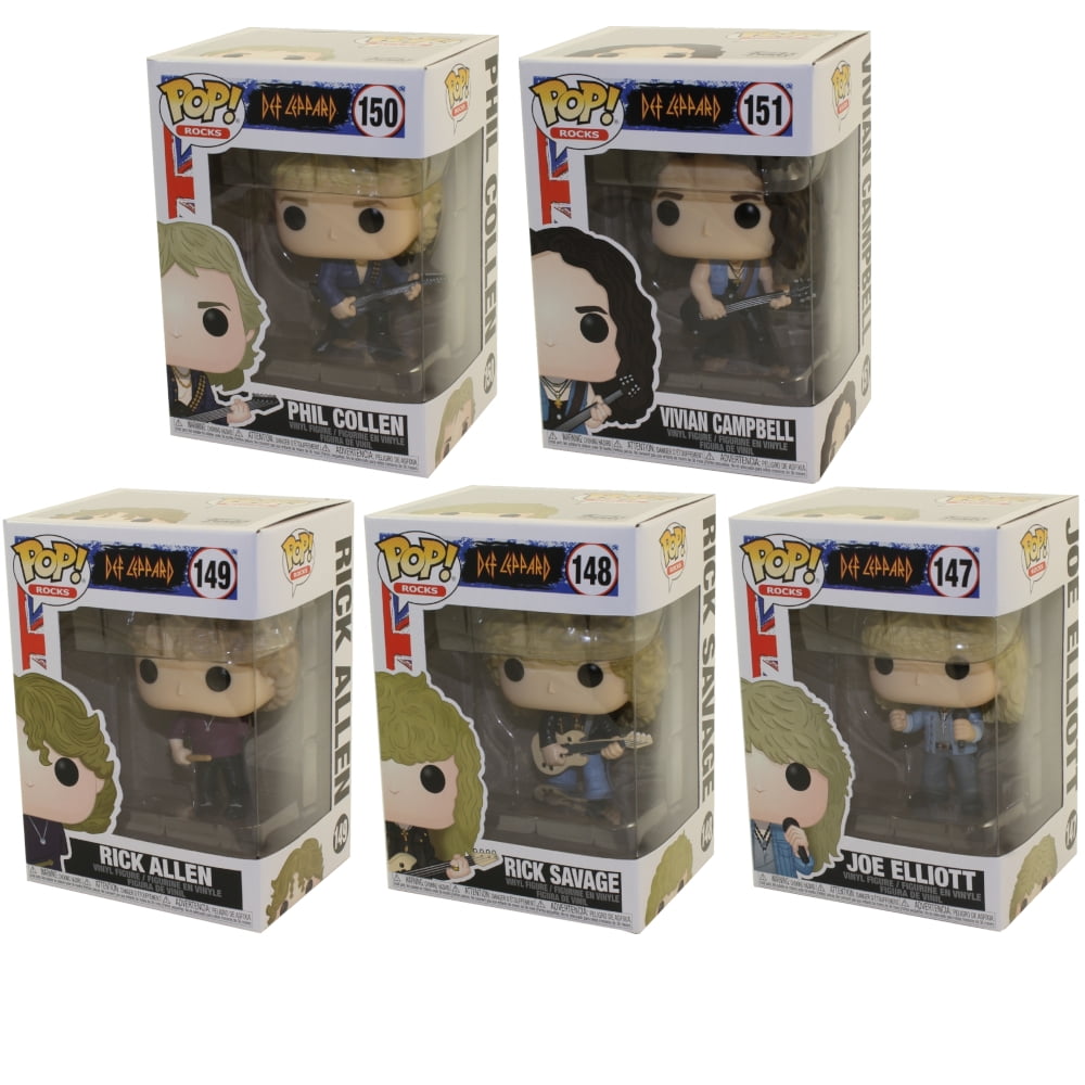 Funko POP! Rocks - Def Leppard Vinyl Figures - SET OF 5 (Joe, Phil ...