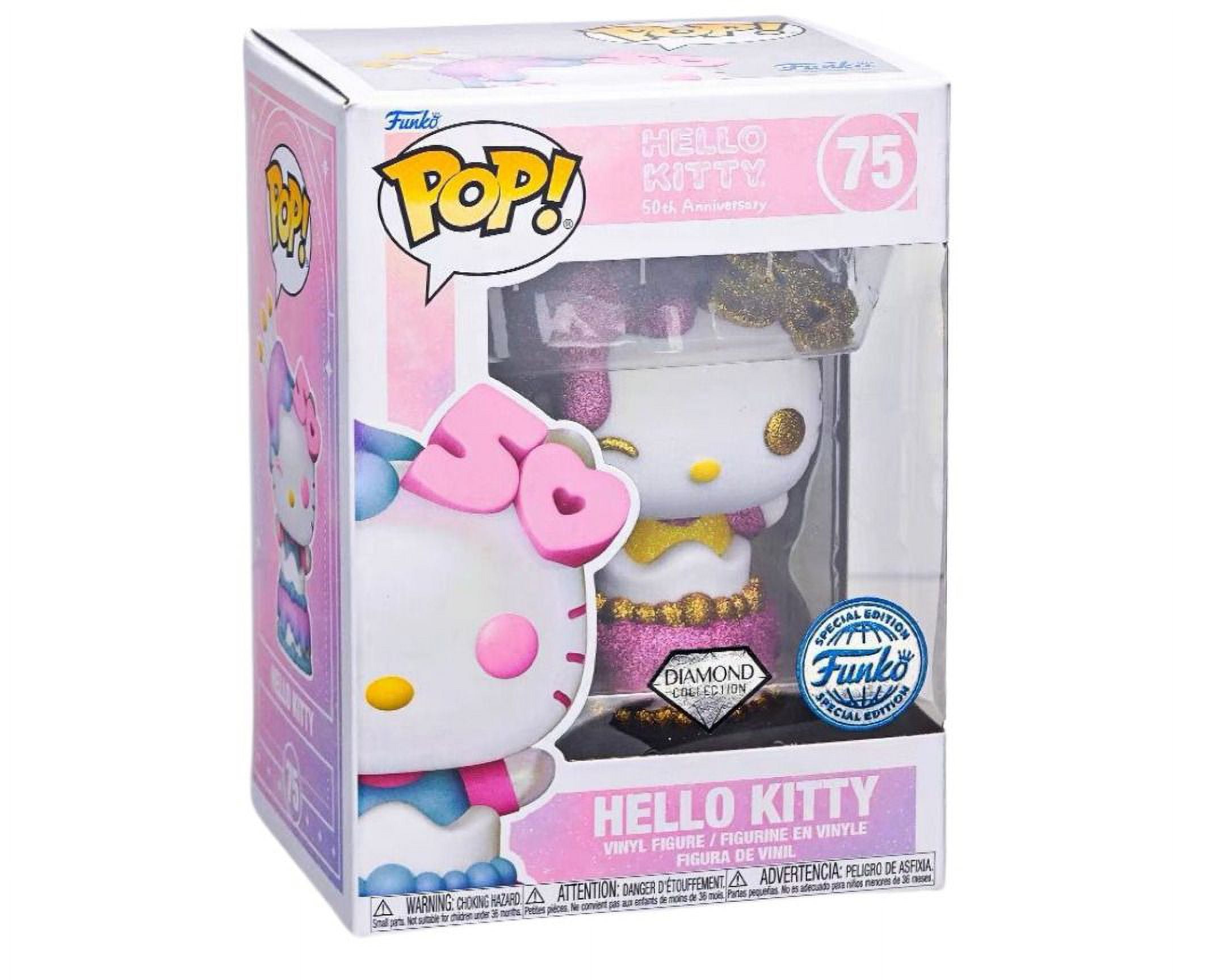Funko POP! Sanrio Hello Kitty Vinyl Figure (Diamond Collection, Cake ...