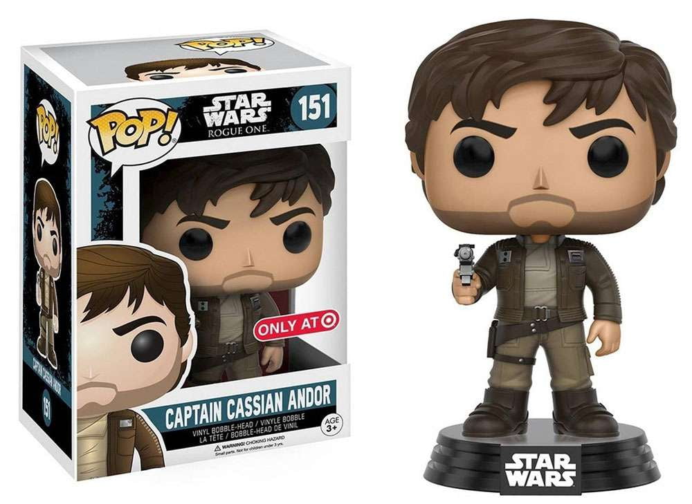 Funko POP! Star Wars Captain Cassian Andor Vinyl Bobble Head (Brown ...