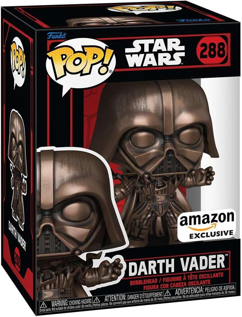Funko POP! Star Wars Darth Vader Vinyl Figure (Bronze Electrocuted ...