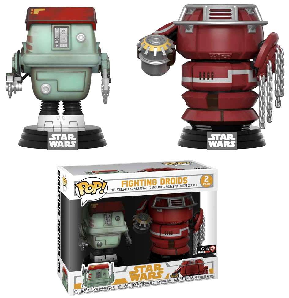 Funko POP! Officially Licensed Star Wars Fighting Droids Vinyl Bobble ...